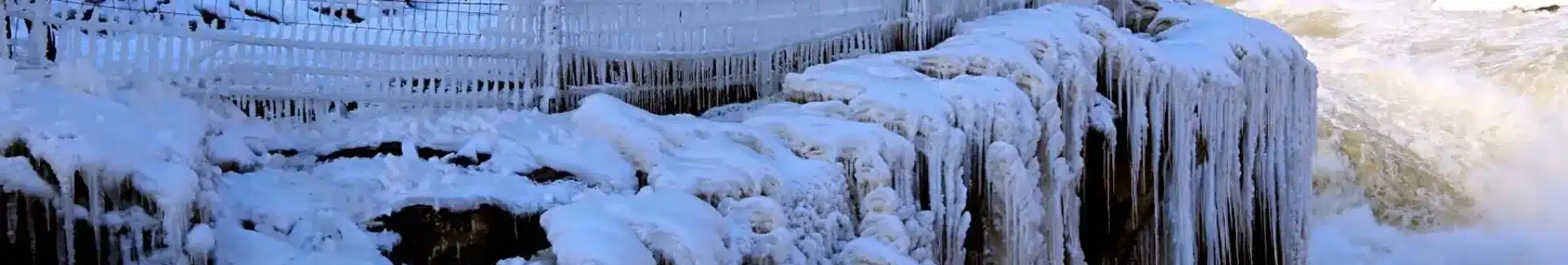 Hukou Waterfall in Winter